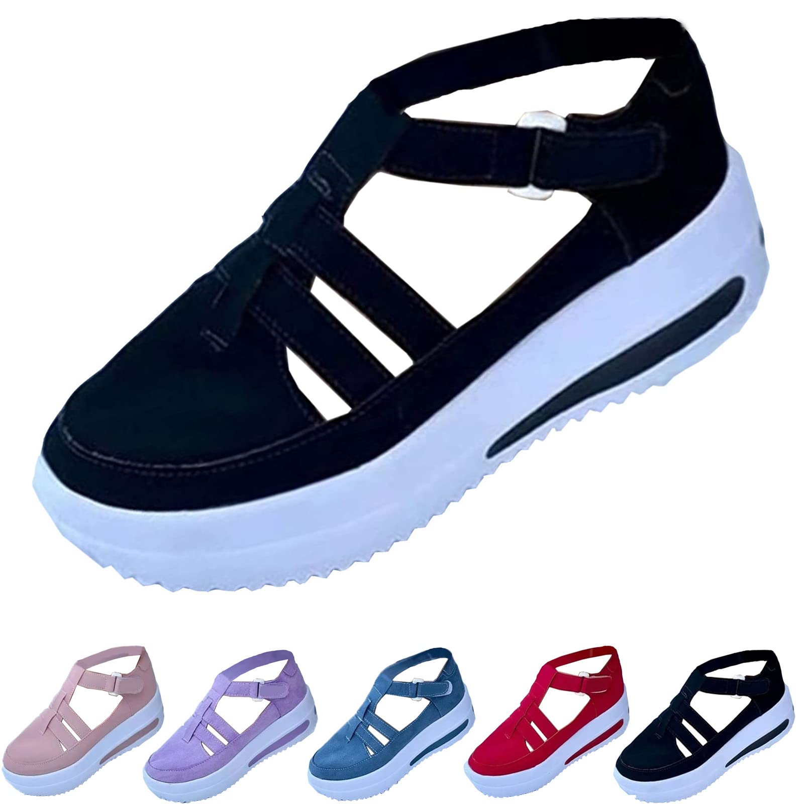 Women Casual Walking Shoes Orthopedic Arch Diabetes Support 2023, Women Casual Walking Shoes,Orthopedic Sandals,Breathable (7, Black)