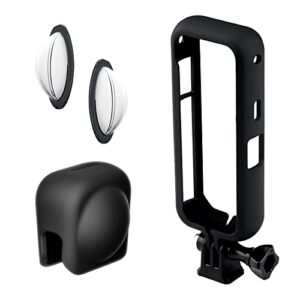 lens guard for insta360 x3, insta 360 x3 accessories kit included insta 360 x3 lens cap, mounting bracket and lens guard for insta360 x3 action camera