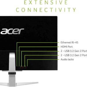 Acer 27-inch FHD(1920x1080) All-in-One Desktop (2023 New) | Intel 10-Core i5-1235U Processor | Iris Xe Graphics | WiFi 6 | RJ-45 | 24GB DDR4 1TB SSD | Win11 Pro