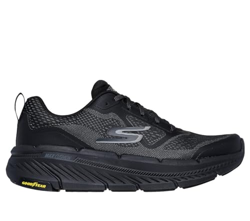 SKECHERS Men's Max Cushioning Premier 2.0, Black/Charcoal, 11.5