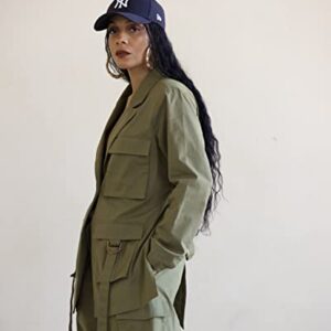 The Drop Women's Martini Olive Utility Jacket by @thenotoriouskia, L