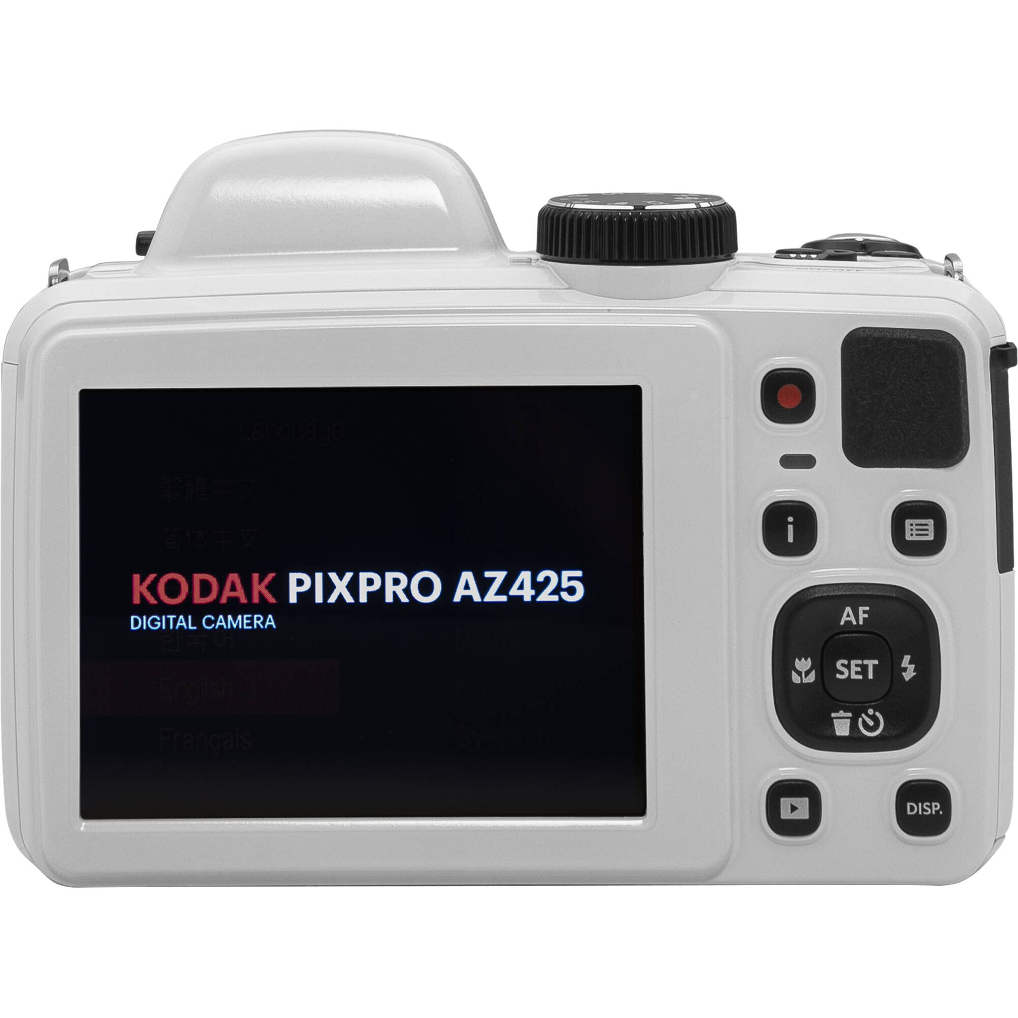 Kodak PIXPRO AZ425 Digital Camera + Camera Case + 128GB Memory Card (White)