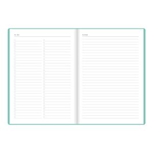 Letts of London Inspire Academic Weekly/Monthly Planner, August 2023 to July 2024, Week-to-View, Sewn Binding, Multilingual, A5 Size, 8.25" x 5.875", Green (C031389-24)