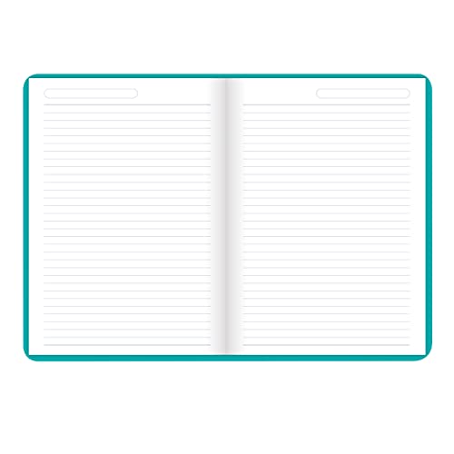 Letts of London Dazzle Academic Weekly Planner, August 2023 to July 2024, Week-to-View, Sewn Binding, Multilingual, A5 Size, 8.25" x 5.875", Turquoise (C030613-24)