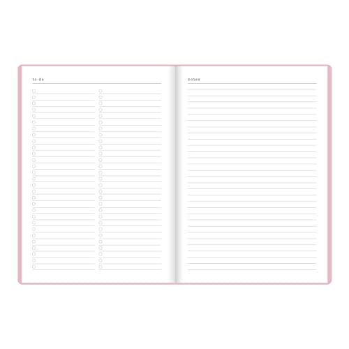 Letts of London Inspire Academic Weekly/Monthly Planner, August 2023 to July 2024, Week-to-View, Sewn Binding, Multilingual, A5 Size, 8.25" x 5.875", Pink (C031388-24)