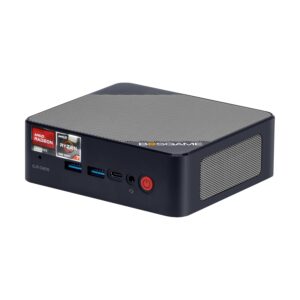 bosgame mini pc h77, amd ryzen 7 7735hs, amd radeon 680m graphics, 32gb ddr5 512gb pcie 4.0 ssd mini computers windows 11 pro mini gaming pc, usb 4.0/wi-fi 6/bluetooth 5.2/2.5gbps lan