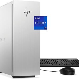 HP Envy [Windows 11 Pro] Gaming Tower Business Desktop PC, 12th Gen Intel 16-Core i9-12900, NVIDIA GeForce RTX 3070, 64GB RAM, 2TB SSD+2TB HDD, Wi-Fi, Bluetooth 5.2, USB, RJ45, Thunderbolt, w/Battery