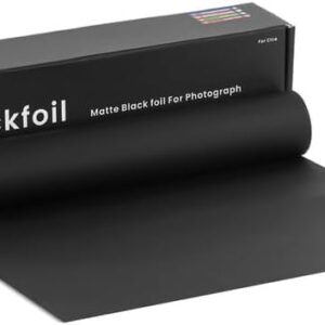 Selens Matte Cinefoil 12inch x 12.5feet Roll, Blcakfoil for Photograph Shaping Light & Masking Light Leaks