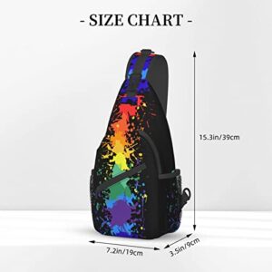 Pride Crossbody Bag LGBTQ Sling Bag Crossbody Backpack Rainbow Shoulder Bags Travel Hiking Daypack for Men Women