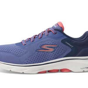 Skechers Women's Go 7-Cosmic Waves Athletic Walking Sneaker, Navy/Coral, 13