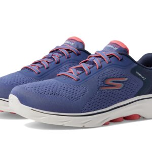 Skechers Women's Go 7-Cosmic Waves Athletic Walking Sneaker, Navy/Coral, 13