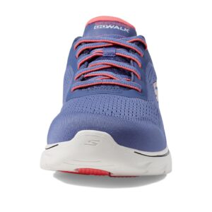 Skechers Women's Go 7-Cosmic Waves Athletic Walking Sneaker, Navy/Coral, 13