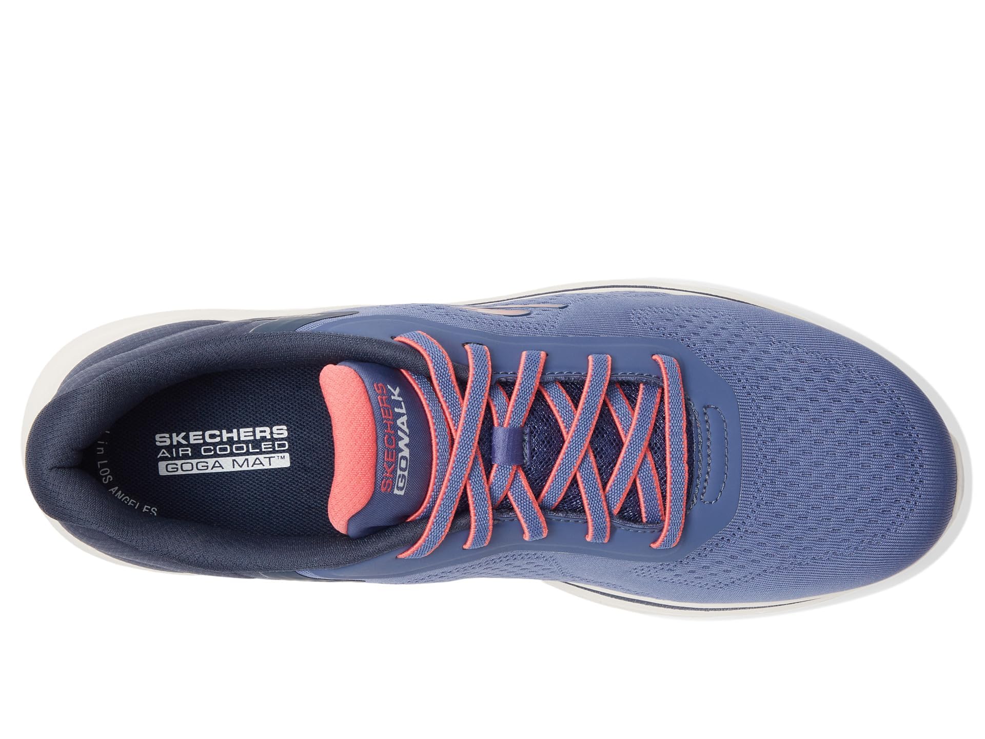 Skechers Women's Go 7-Cosmic Waves Athletic Walking Sneaker, Navy/Coral, 13