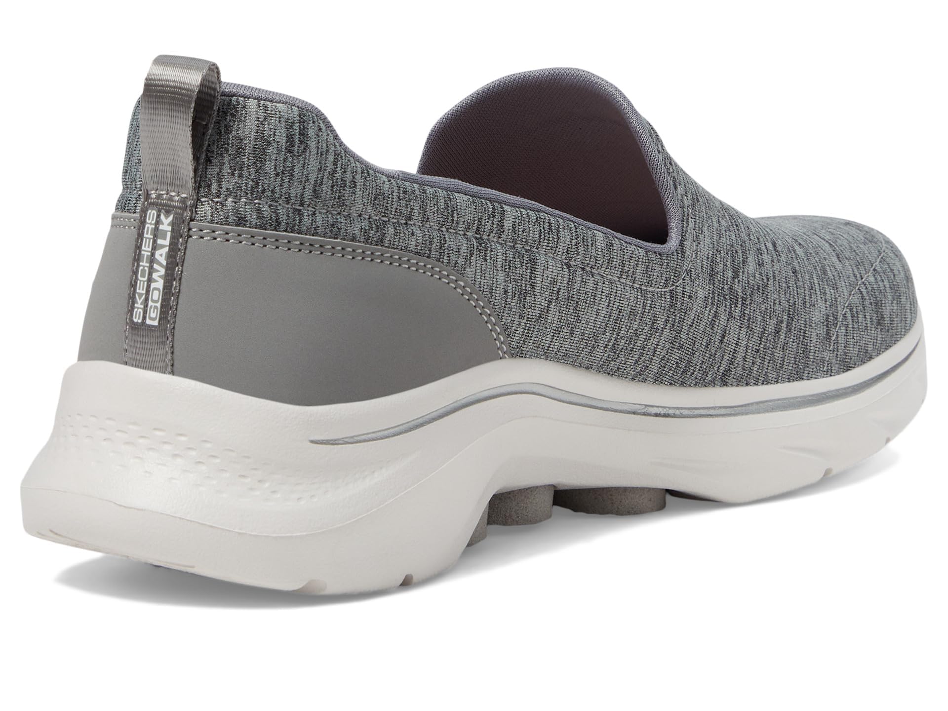 Skechers Women's Go 7-Meadow Casual Slip On Walking Sneaker, Gray, 5.5