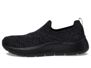 skechers women's go flex-sky breeze casual slip on walking sneaker, black, 7.5