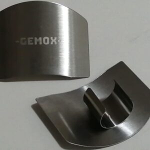 GEMOX Stainless Steel Finger Guard for Slicing - Cutting Protector to Avoid Accidents when Chopping and Kitchen Safe Chop Cut Tool