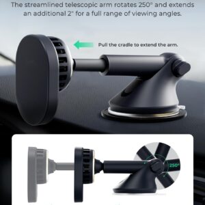 iOttie Velox Pro MagSafe Compatible Dash & Windshield Car Mount with Wireless Charging & CryoFlow™ Cooling System. Compatible with MagSafe iPhones Including iPhone 12/13/14/15 (Car Charger Included)