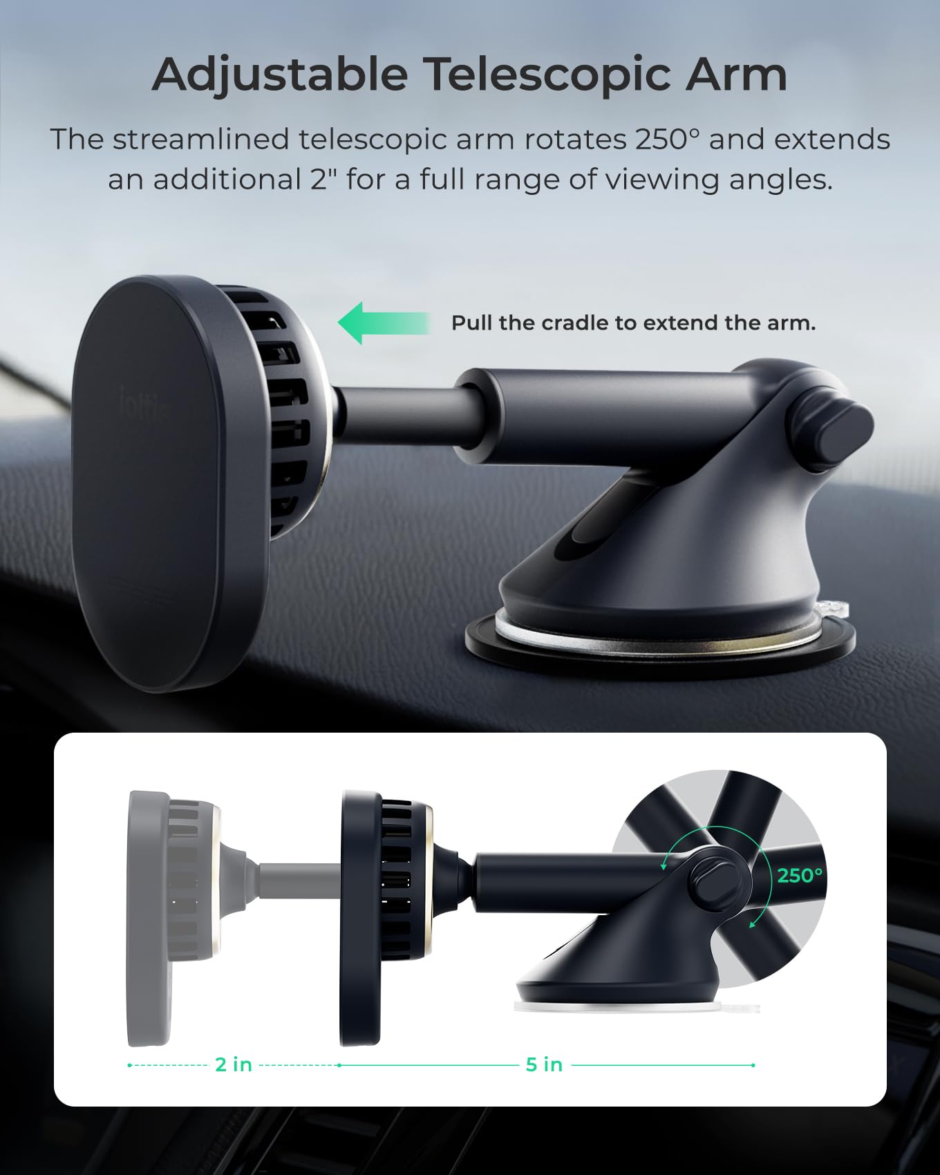 iOttie Velox Pro MagSafe Compatible Dash & Windshield Car Mount with Wireless Charging & CryoFlow™ Cooling System. Compatible with MagSafe iPhones Including iPhone 12/13/14/15 (Car Charger Included)