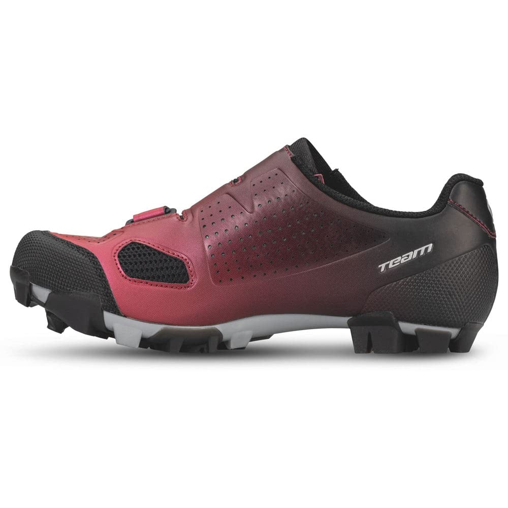 SCOTT Women's MTB Team BOA Shoe (Black Fade/Metallic Red, 39)