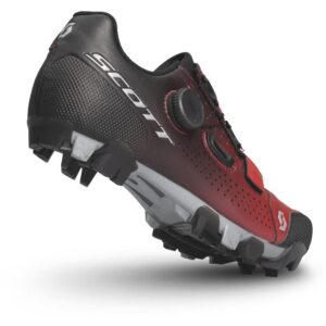 SCOTT Women's MTB Team BOA Shoe (Black Fade/Metallic Red, 39)