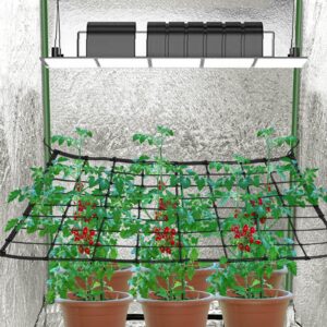 BSTPCOO Scrog net 4x4 Trellis Net for Grow Tent,Heavy Duty Elastic Trellis Net with Hooks for Indoor Plant Growing Tents Garden Plant Net