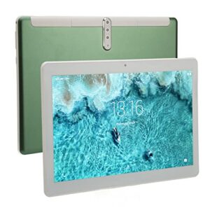 10.1 inch Android 12 Tablet, Dual SIM Dual Standby Talkable Tablet, 4GB RAM and 64GB ROM 2560x1600 Resolution, 5800mAh Battery Capacity, Green