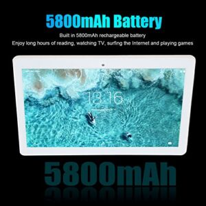 10.1 inch Android 12 Tablet, Dual SIM Dual Standby Talkable Tablet, 4GB RAM and 64GB ROM 2560x1600 Resolution, 5800mAh Battery Capacity, Green