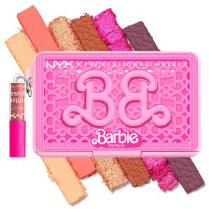 nyx professional makeup barbie, mini eye palette - it's a barbie party