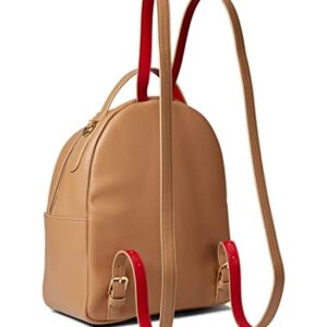 Tommy Hilfiger Schyler Smooth Grain PVC Backpack Basket Brown/Tommy Red One Size