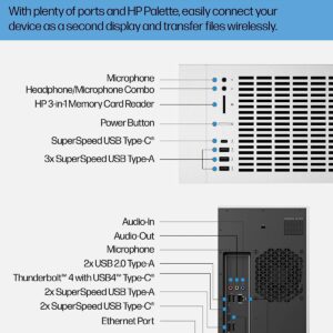 HP 2023 Envy TE02 Desktop 12th Intel 16-Core i9-12900 NVIDIA GeForce RTX 3070 8GB GDDR6 HDMI 3xDP 32GB XMP RGB DDR4 1TB SSD 1TB HDD Thunderbolt 4 WiFi AX RJ45 Windows 10 Pro w/RE USB