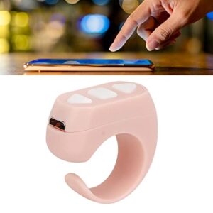 Page Turner, Cell Phone Remote ABS 3 Buttons Stable Signal for Watching Shot Video (Pink)