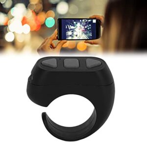 Page Turner, Cell Phone Remote ABS 3 Buttons Stable Signal for Watching Shot Video (Black)