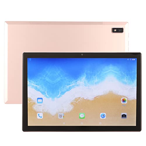 Tablet 10.1 inch 3200x1440 Resolution Android 12 Tablets, 8GB RAM and 128GB ROM Octa Core Smart Pad, Dual 13MP and 8MP Camera, 6800mAh Lithium Battery, Gold