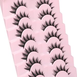 Manga Lashes False Eyelashes Doll Dramatic Eyelashes Anime Cosplay Japanese Style Lashes Spiky Long Thick Mink Eye Lash Strips by EYDEVRO