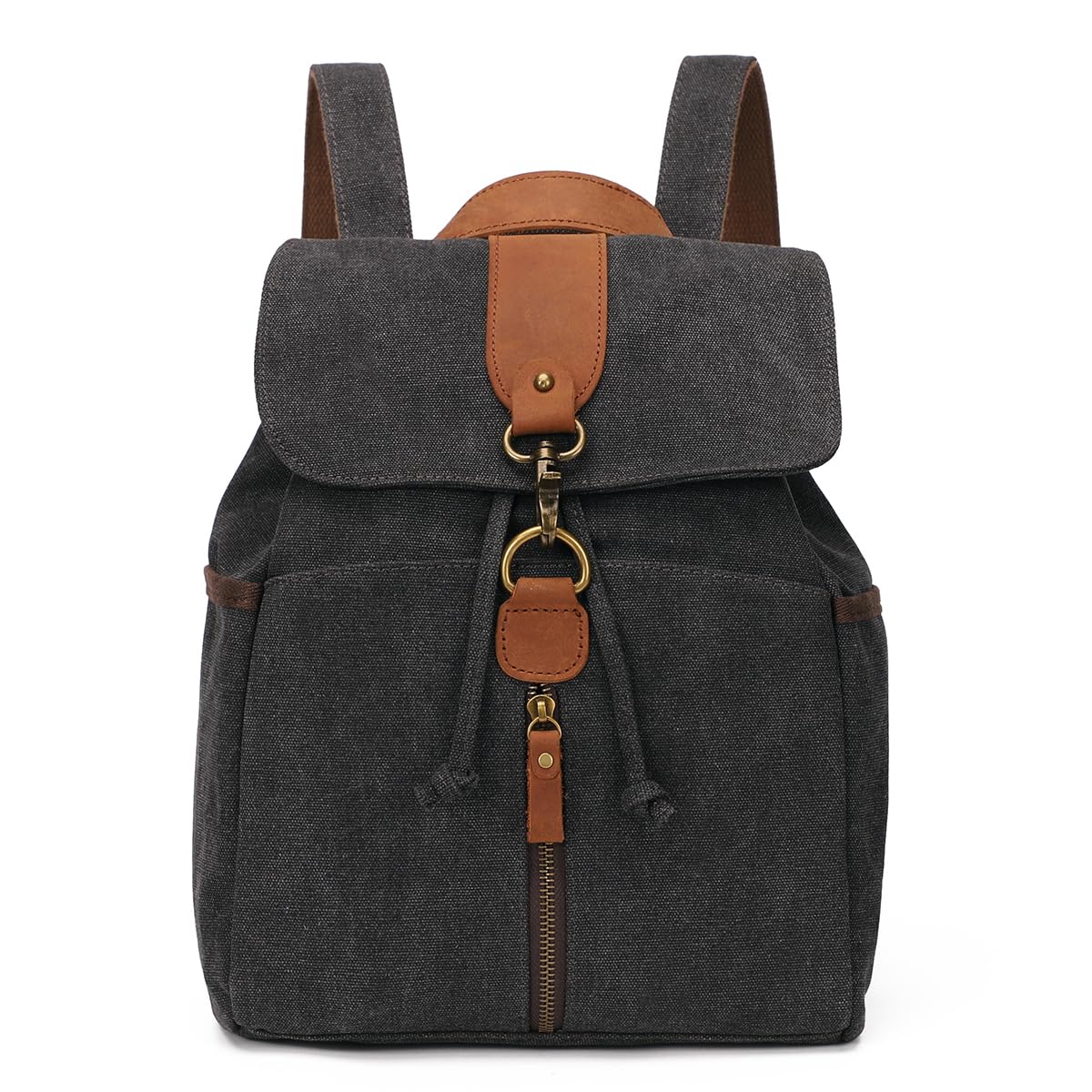 KL928 Canvas Backpack - Casual Daypack Vintage Outdoor Travel Rucksack Hiking Backpacks for Men Women