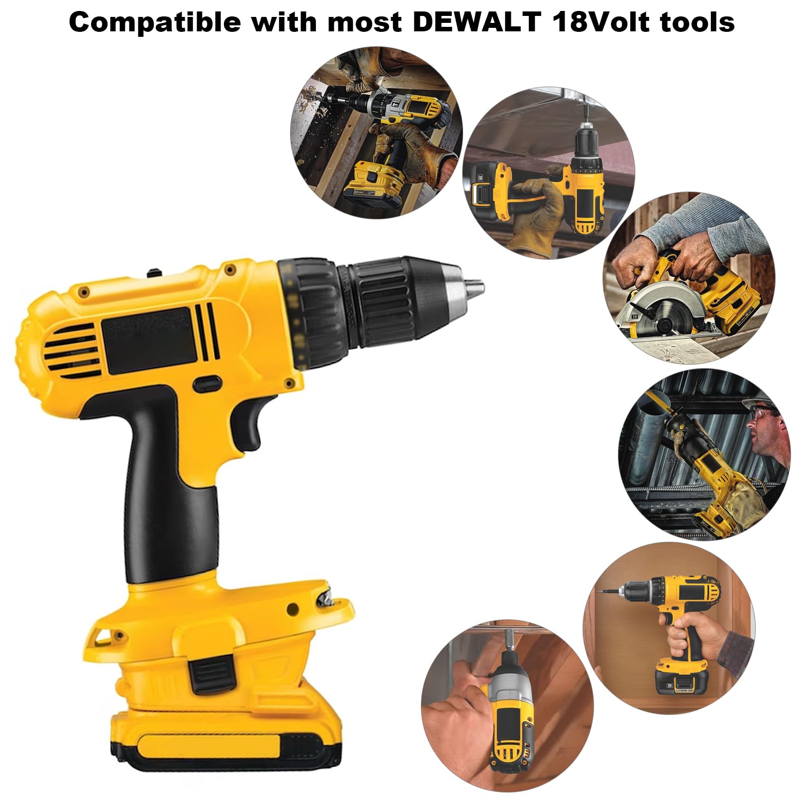 Kotoate 2 Pack DCA1820 Adapter Compatible with Dewalt 20V MAX Battery to Replacement for DeWalt 18V XRP Battery, 18V to 20V Battery Adapter Compatible with Dewalt 18V NiCad Tools