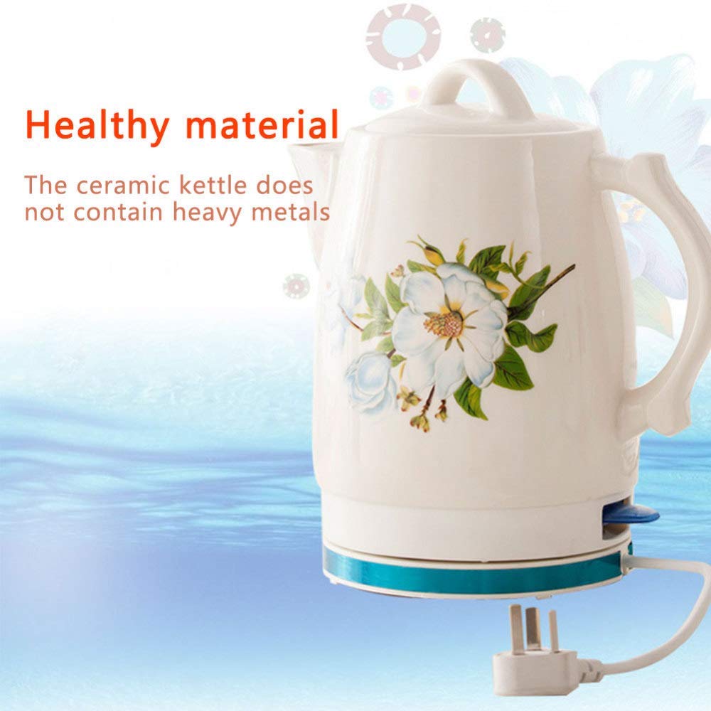 -Eleactric Ceramic Cordless Kettle Teapot, 2.0L, 1500W Water Fast for Tea, Coffee, Soup, Oatmeal-Removable Base, Boil Dry Protection/B/D