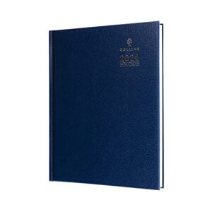 collins debden collins standard desk 2024 diary quarto week to view business diary (appointments) - business planner and organiser - january to december 2024 diary - weekly - blue - a36.60-24