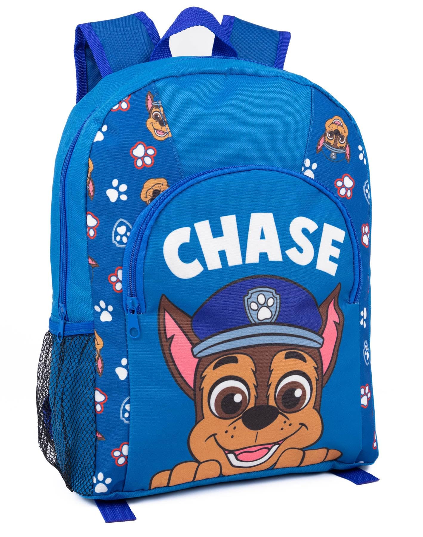 Paw Patrol Boys Backpack | Kids Blue Chase Rucksack | Adjustable Straps Character Schoolbag for School Nursery and Play