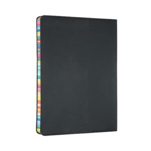 Collins Edge Rainbow 2024 Diary A5 Week to View Planner - Lifestyle Planner and Organiser for Office, Work, Personal and Home - January to December 2024 Diary - Weekly - Charcoal - ED153.U96-24