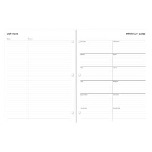 SUHEYLA Ispirational Pen and Bluesky January 2023 - December 2025 2 Years Monthly Stapled Planner 8.5" x 11"