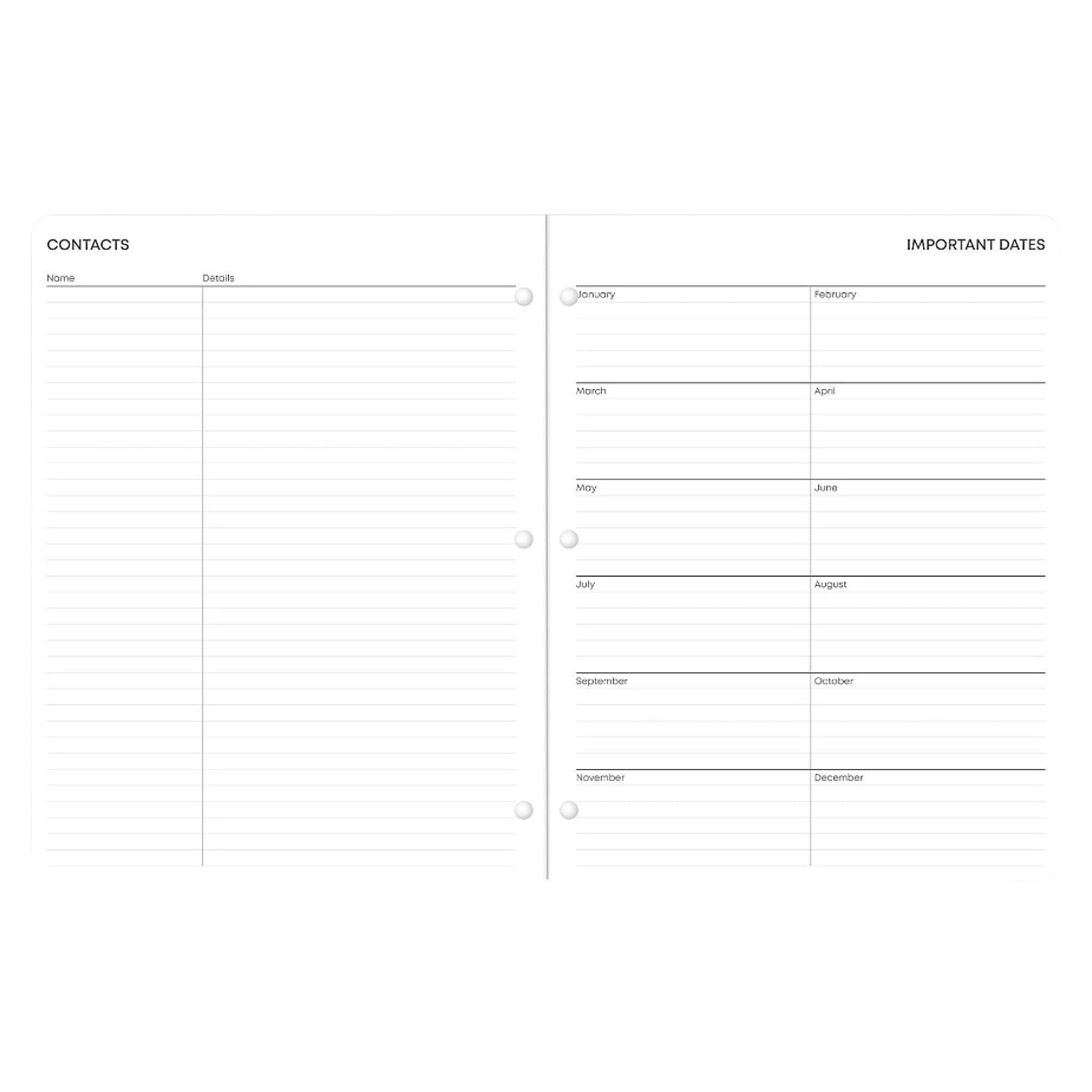 SUHEYLA Ispirational Pen and Bluesky January 2023 - December 2025 2 Years Monthly Stapled Planner 8.5" x 11"