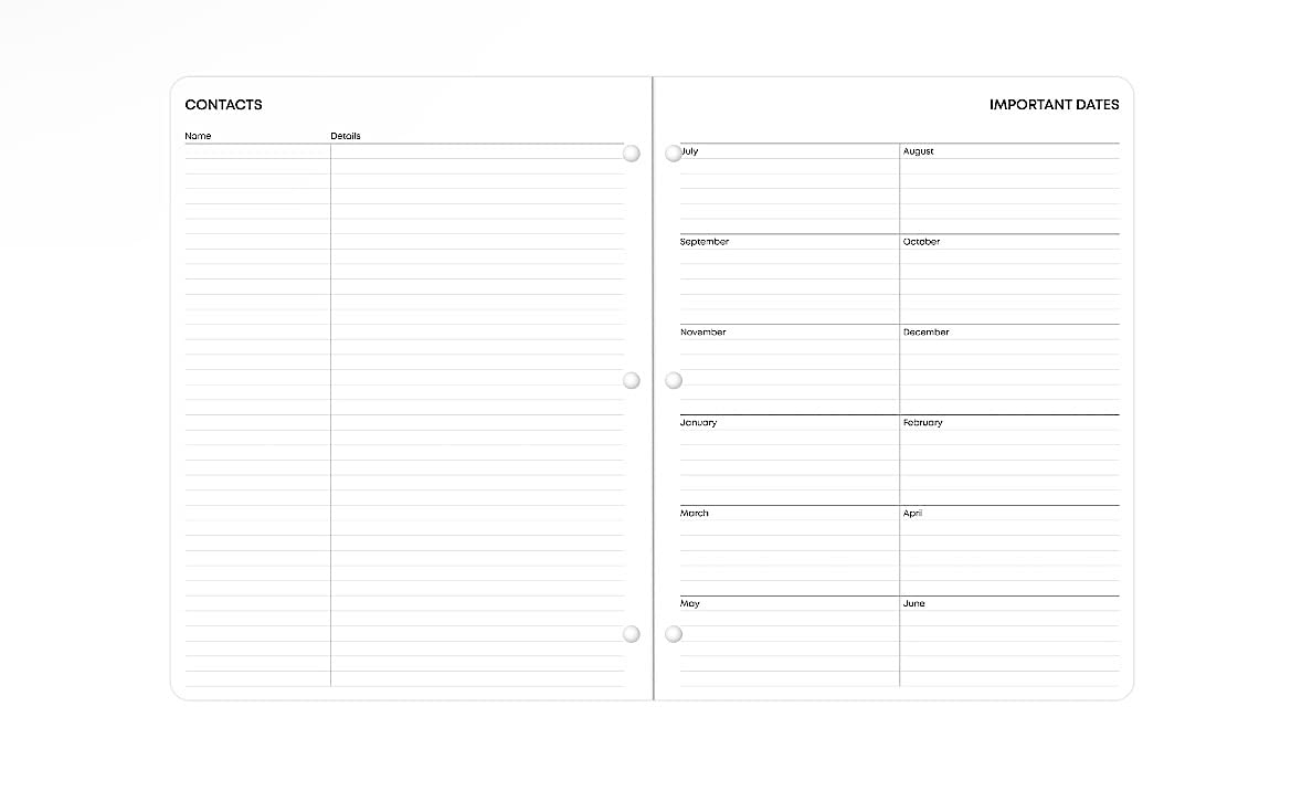 SUHEYLA Ispirational Pen and Bluesky January 2023 - December 2025 2 Years Monthly Stapled Planner 8.5" x 11"