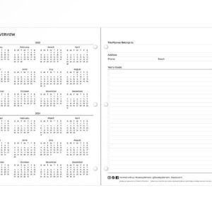 SUHEYLA Ispirational Pen and Bluesky January 2023 - December 2025 2 Years Monthly Stapled Planner 8.5" x 11"