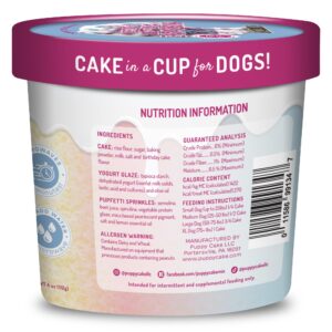 Cuppy Cake Microwave Cake in a Cup for Dogs, Just Add Water and Microwave (Birthday Cake Flavor) Made in USA