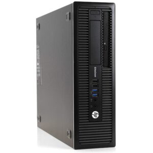 HP EliteDesk 800G1 Small Desktop Computer (SFF) | Quad Core Intel i7 (3.40GHz) | 32GB DDR3 RAM | 1TB SSD Solid State | Windows 10 Pro | 24in Monitor | RGB Mouse + Keyboard (Renewed)