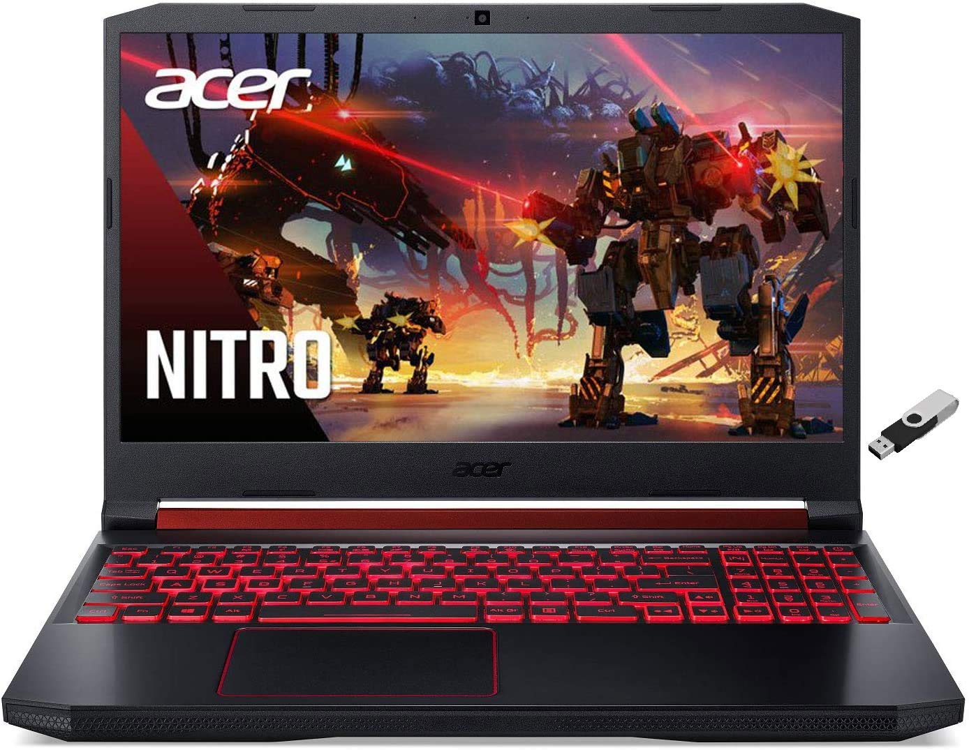 Acer Newest AN515 Nitro 5 Gaming Laptop 15.6" FHD 144 Hz IPS 10th Quad-Core Intel Core i5-10300H NVIDIA 4GB RTX 3050 32GB DDR4 1TB NVMe SSD Wi-Fi 6 Backlit Keyboard Windows 10 w/ 32GB USB