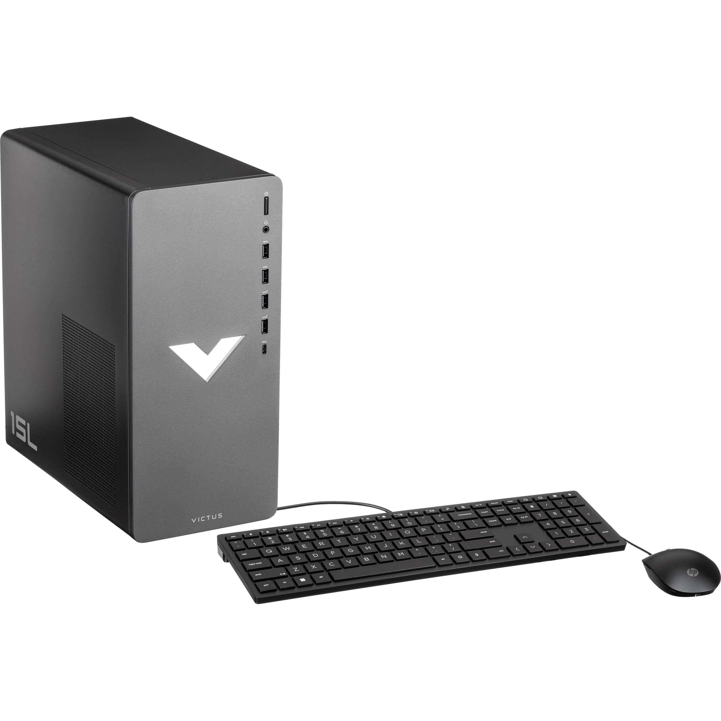 HP Victus 15L Gaming Desktop Computer - 12th Gen Intel Core i7-12700 12-Core up to 4.9 GHz Processor, 64GB DDR4 RAM, 2TB NVMe SSD, GeForce RTX 3050 8GB Graphics, Wi-Fi 6 + Bluetooth, Windows 11 Home