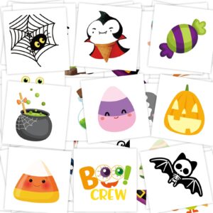 halloween tattoos for kids 144 pcs halloween temporary tattoos bulk halloween party favors goody bag stuffers halloween party supplies