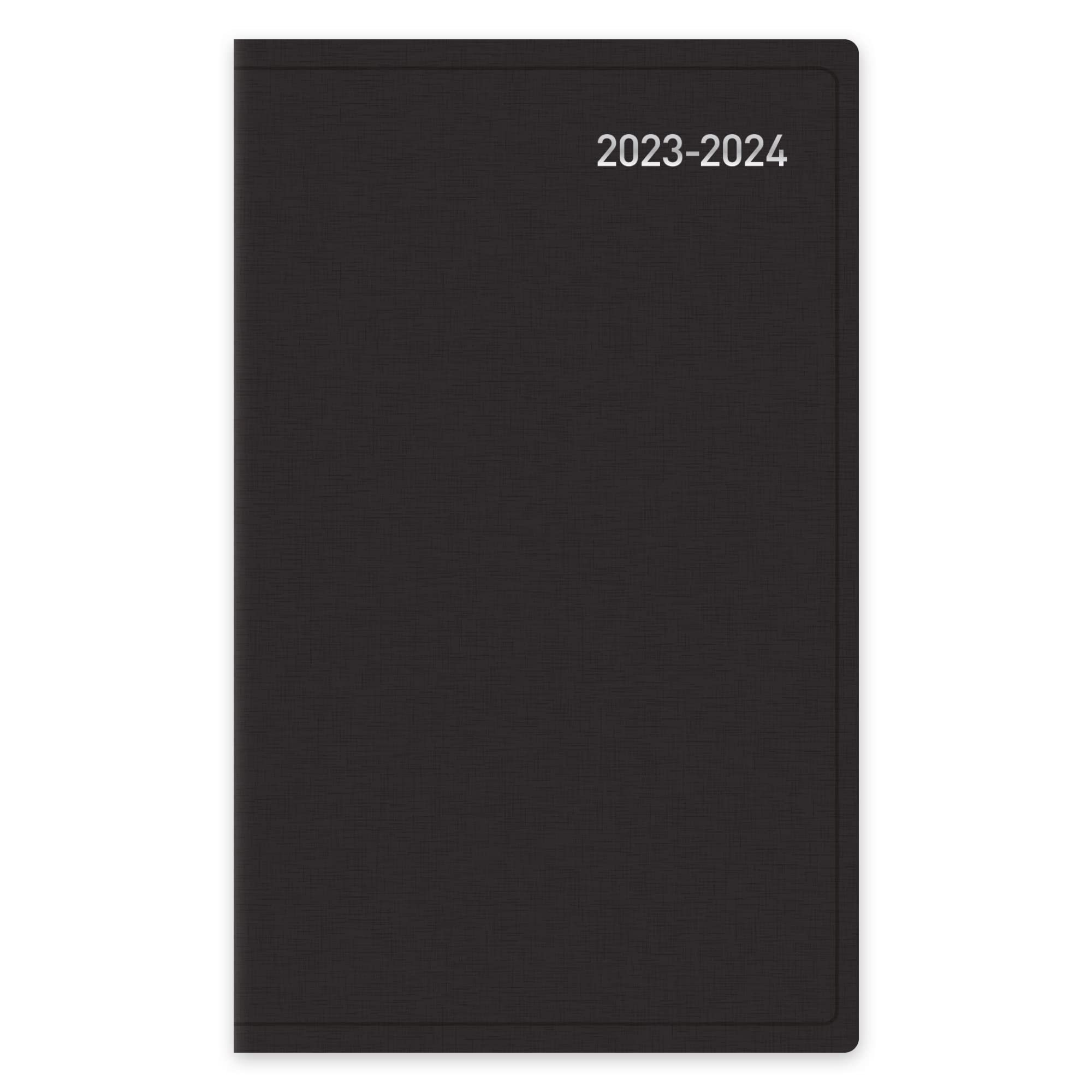 2023-2024 Office Depot® Brand Weekly Academic Planner, 4" x 6-3/8", 30% Recycled, Black, July 2023 to June 2024